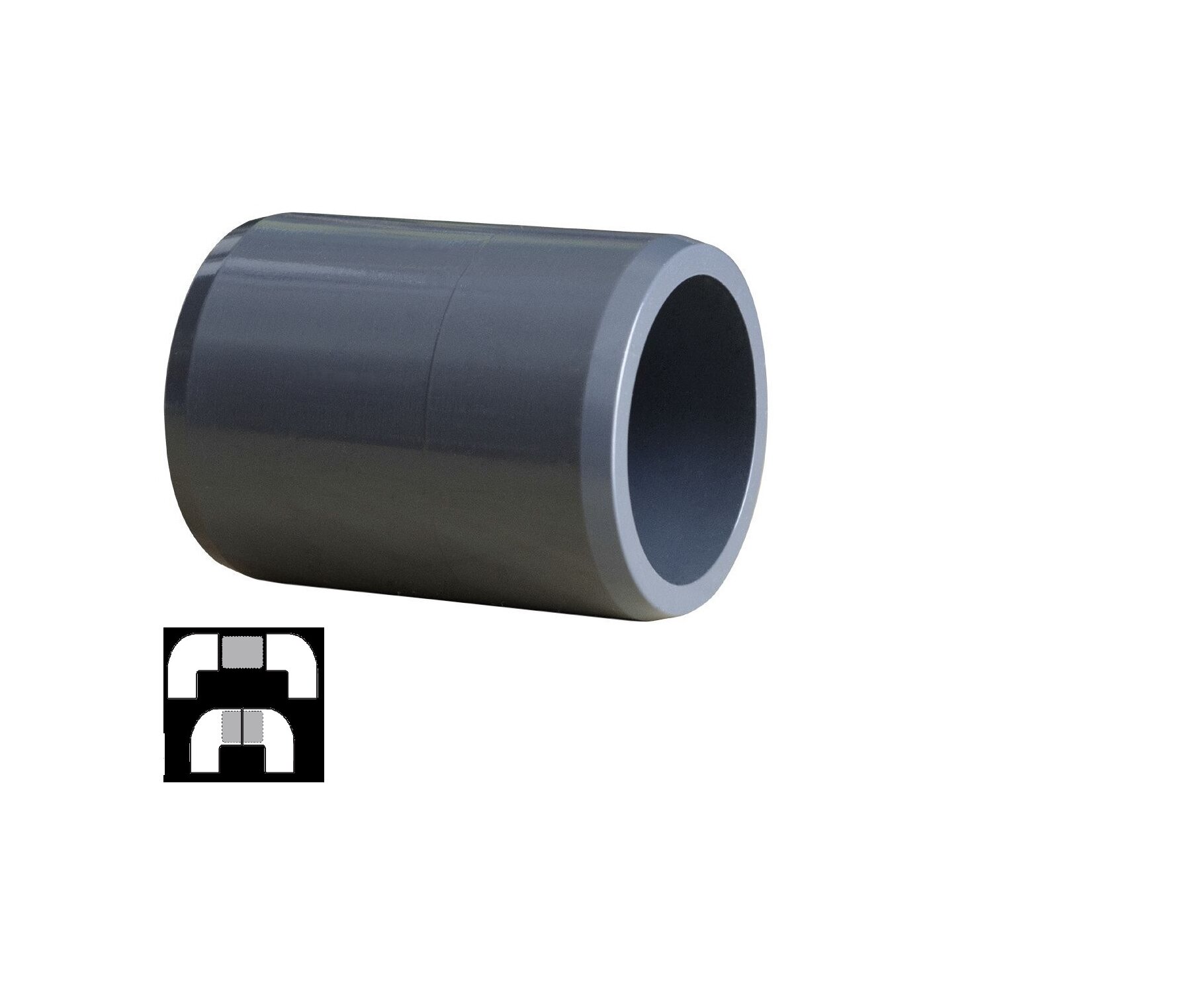 Cepex PVC Verbindungsstück für PVC Rohre 40 mm online kaufen | koi-he ...