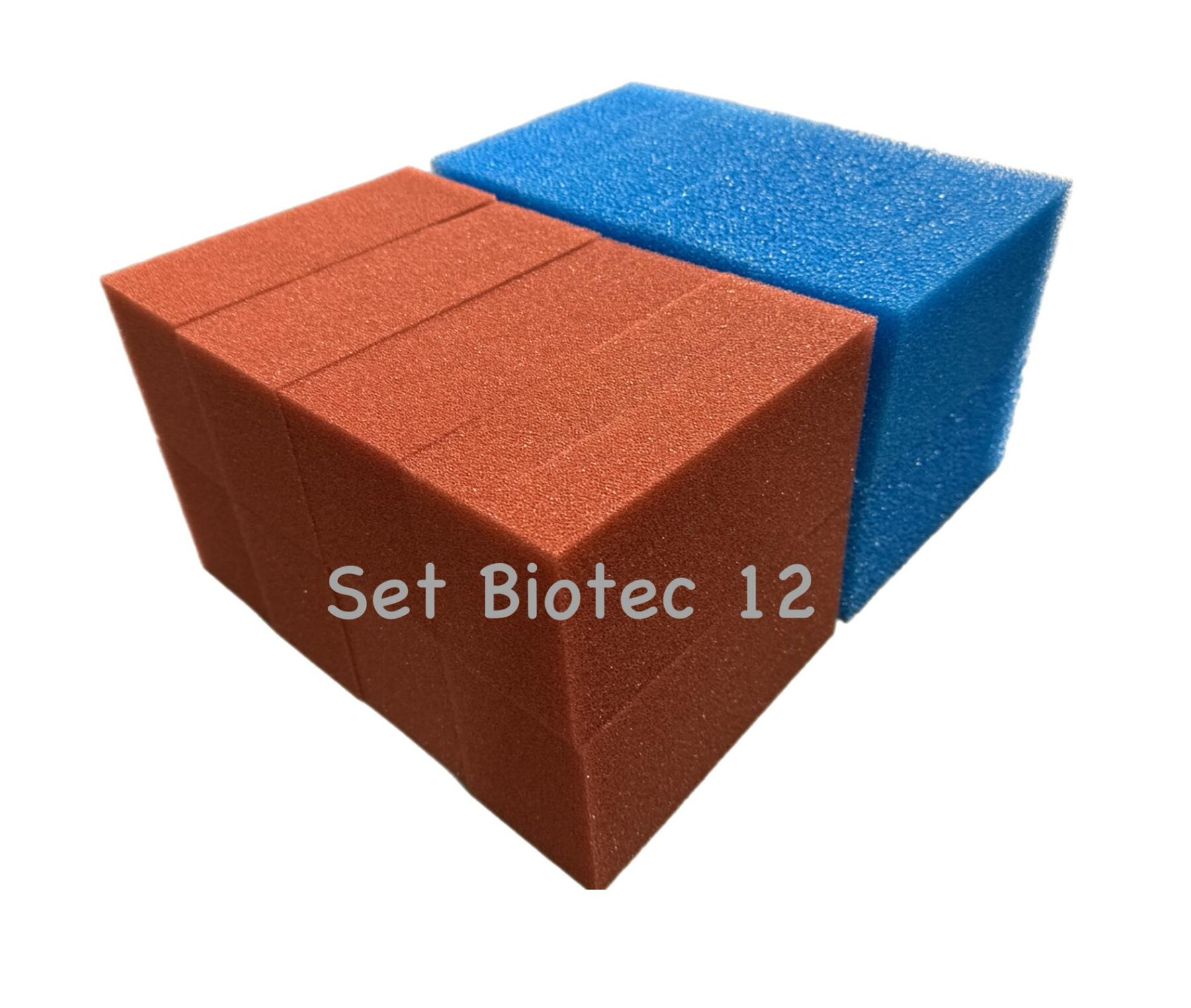 KH Filterschwamm Set Biotec 12 Filter 8 x blau -8 x rot 21,5 x 10 x 9 ...